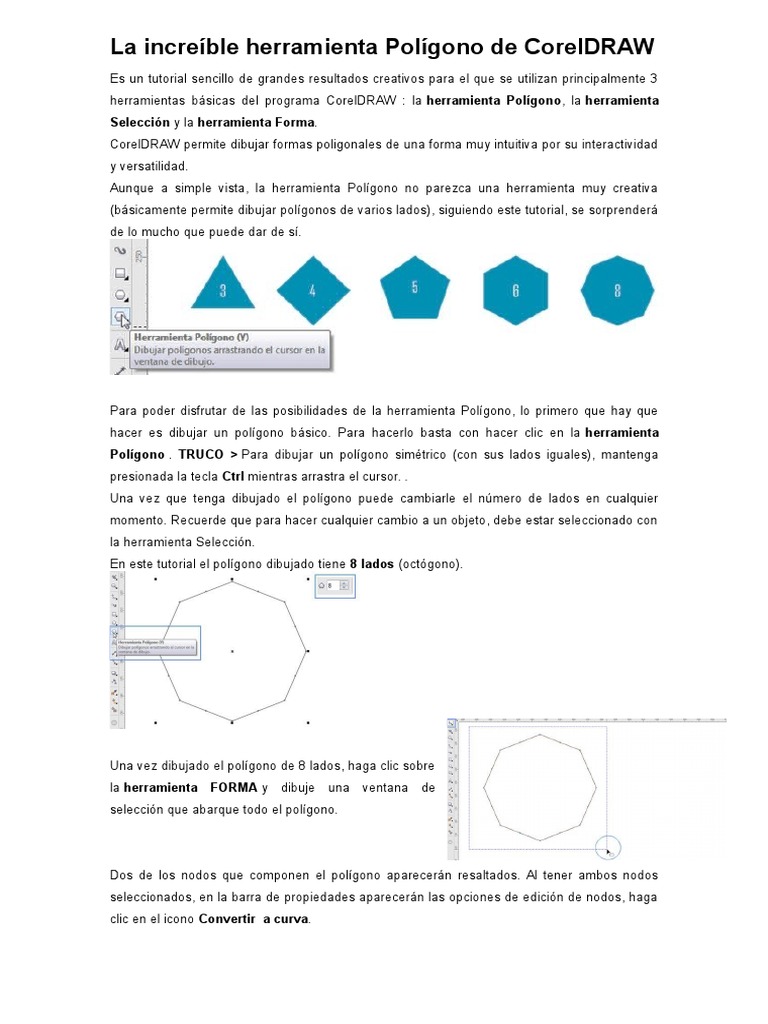 La Increíble Herramienta Polígono de CorelDRAW | Point and Click | Software