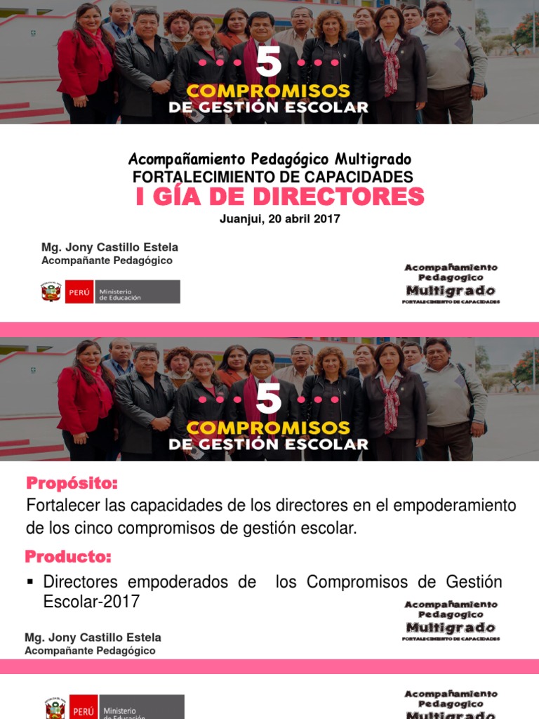 5 Compromisos de Gestion Escolar | PDF | Planificación | Modificación de comportamiento
