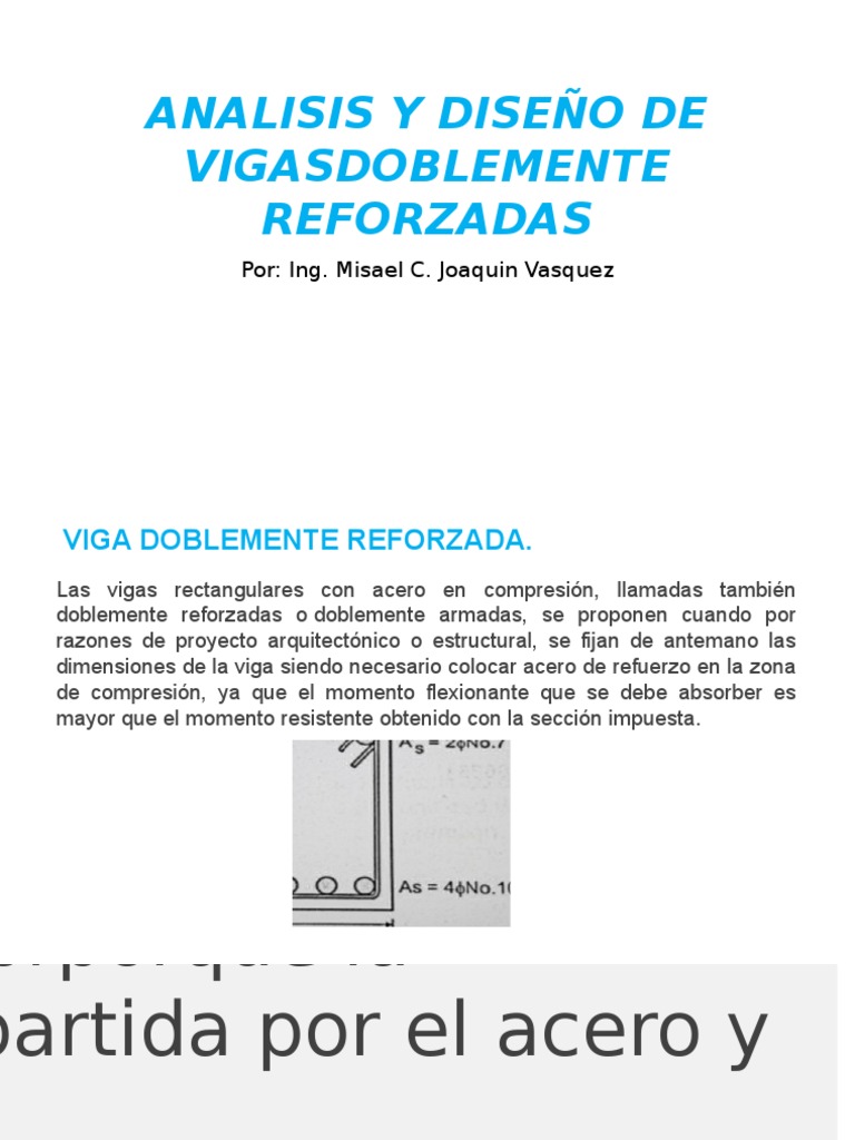 Clase Vigas Doblemente Reforzadas | PDF | Acero | Concreto reforzado