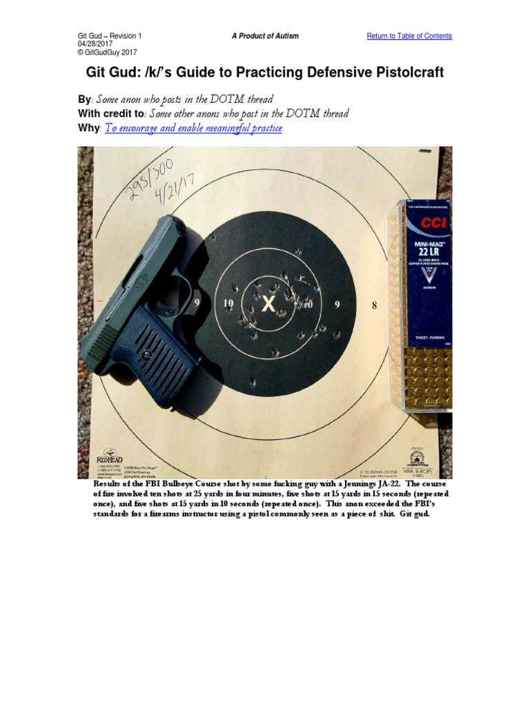 Git Gud: /k/'s Guide To Practicing Defensive Pistolcraft (Revision 1 ...