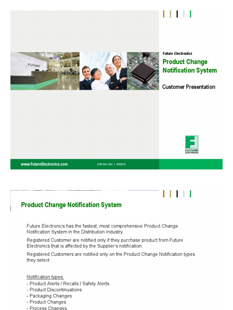 Future Electronics PCN System | PDF | Email | Service Industries