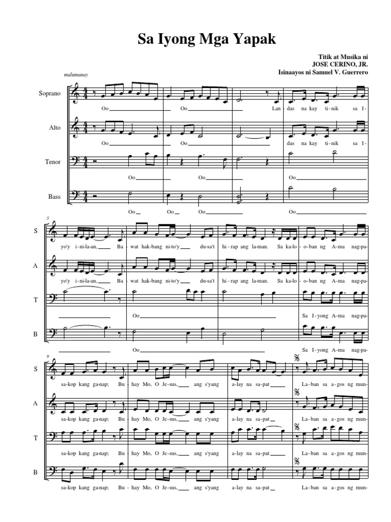 Sa Iyong Mga Yapak PDF | PDF