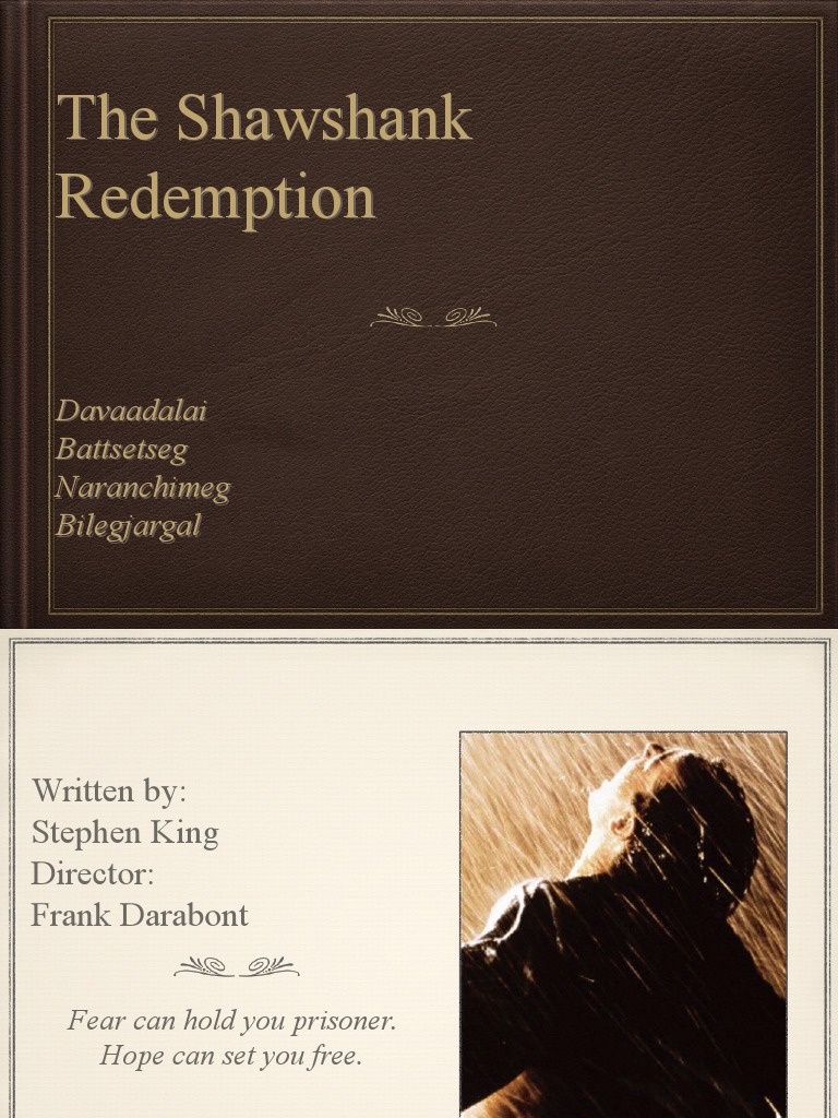 The Shawshank Redemption | PDF | Stephen King | Prison