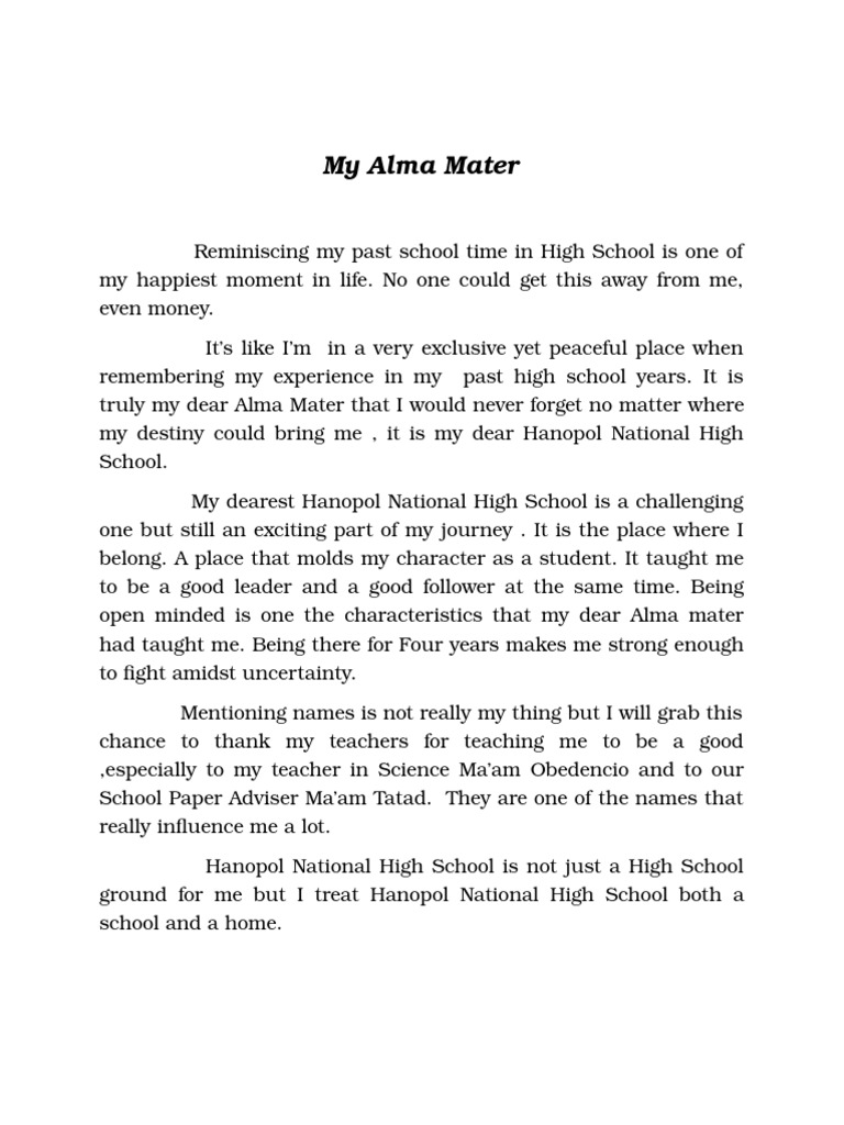 Document Alma Mater | PDF