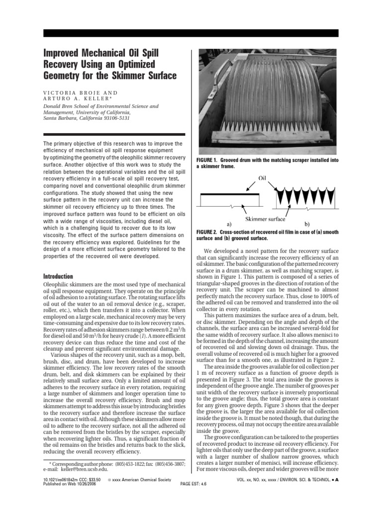 Skimmer | PDF | Emulsion | Petroleum
