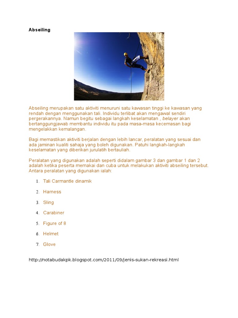Abseiling | PDF