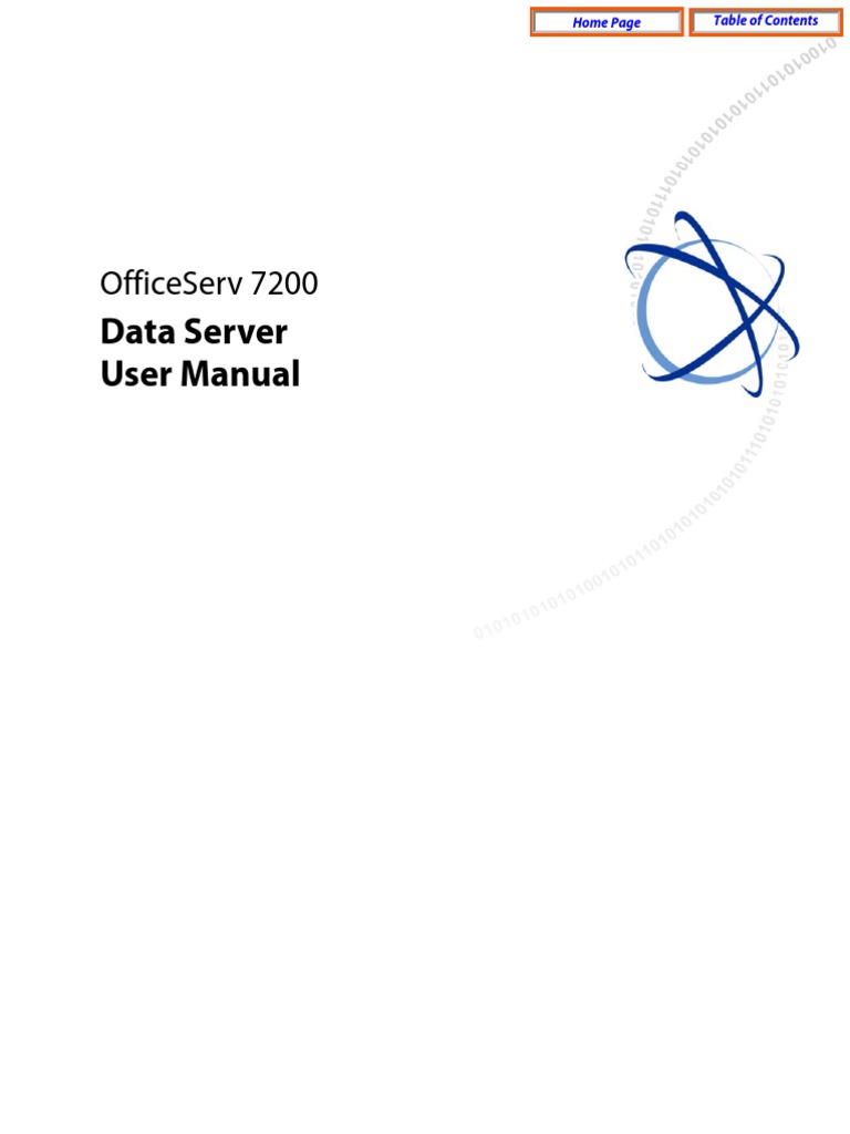 OfficeServ 7200 Data Server User Manual PDF | PDF | Computer Network ...