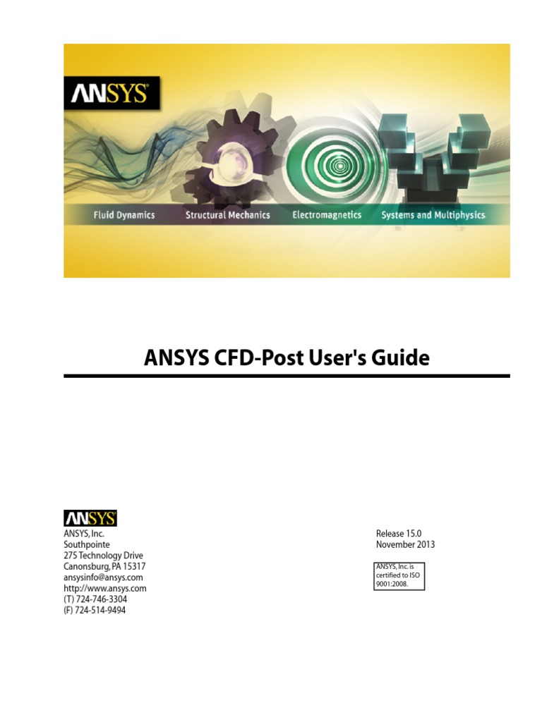 ANSYS CFD-Post Users Guide PDF | PDF | Texture Mapping | Trademark