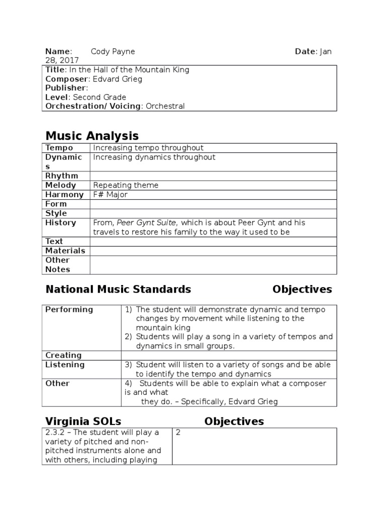 In The Hall of The Mountain King 2 | PDF | Composers | Educational ...