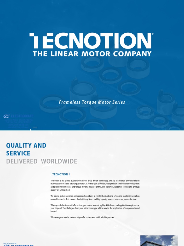 Tecnotion Torque Motor Brochure Ver 10120150120 | PDF | Electric Motor ...