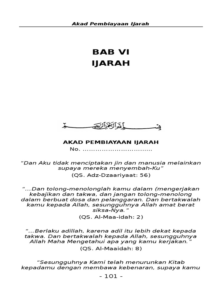 6 - Akad Ijarah | PDF