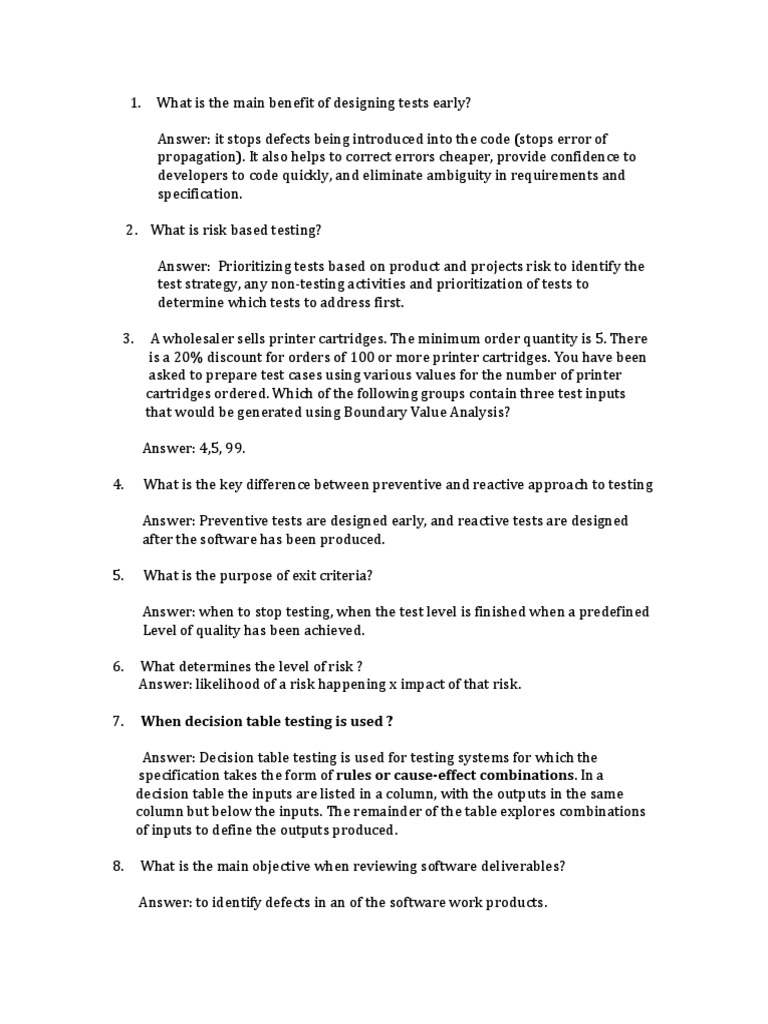 200+ Software Testing Interview Questions-1 | PDF | Verification And ...