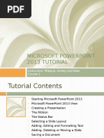 PowerPoint 2013 Beginner's Tutorial | PDF | Microsoft Power Point ...
