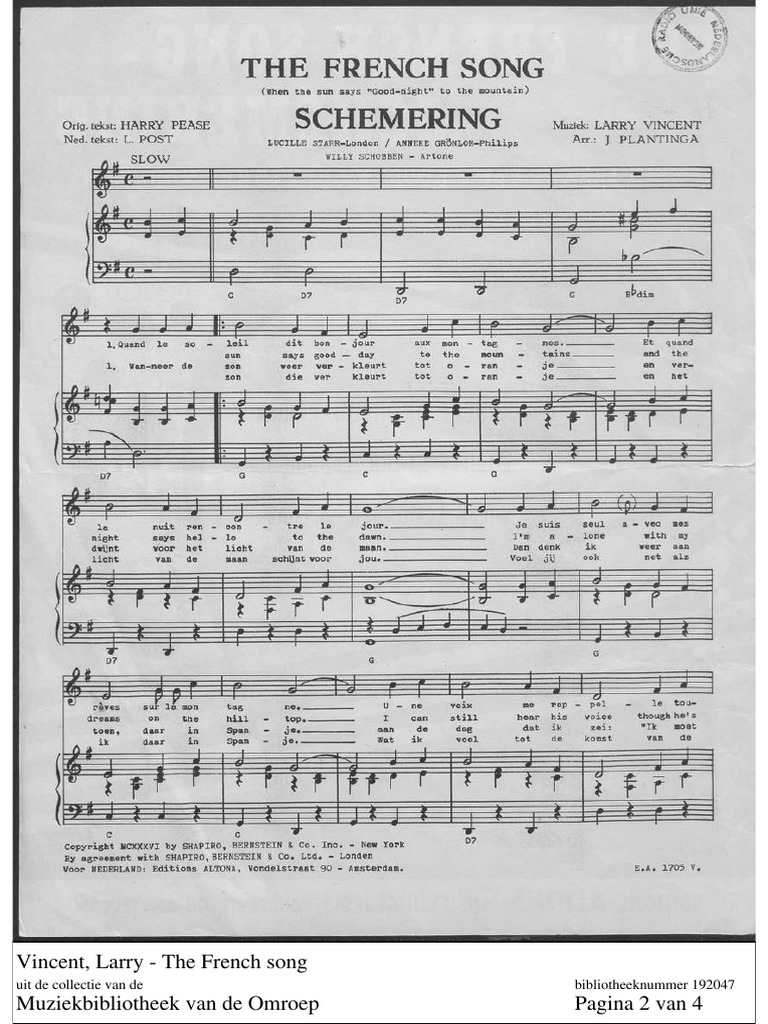 The French Song | PDF