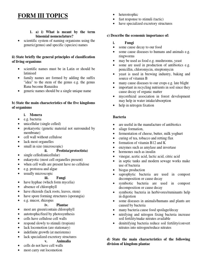 Biology Form 3 | Food Web | Plants