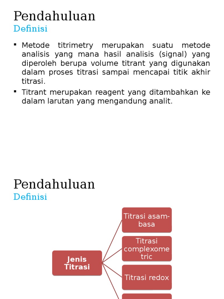 09-Metode Titrimetry | PDF