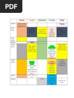 Color Coded Daily Homeschool Schedule | PDF | Linguistics | Behavior ...