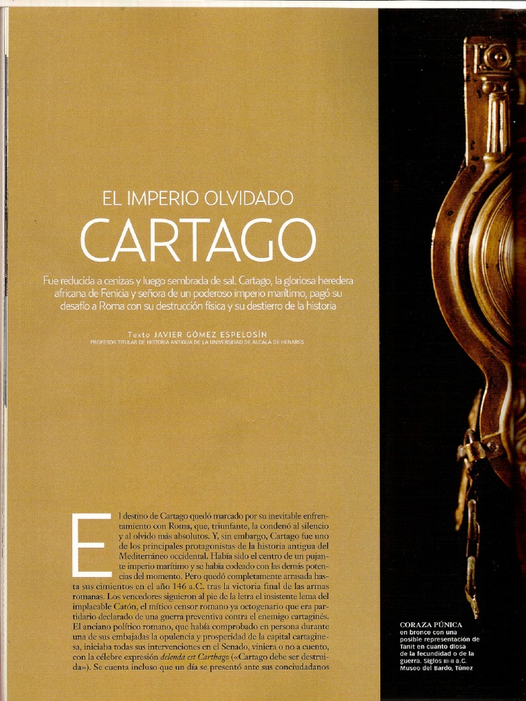 Cartago: Historia y Caída del Imperio | PDF | Cartago antigua | Fenicia