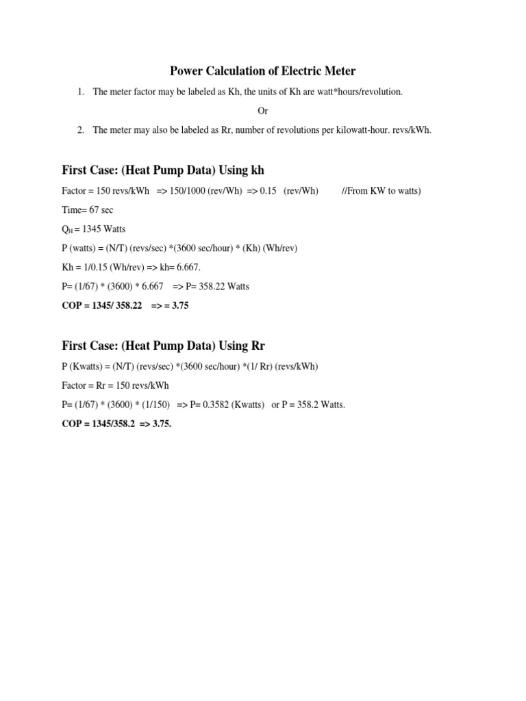Power Calculation | PDF