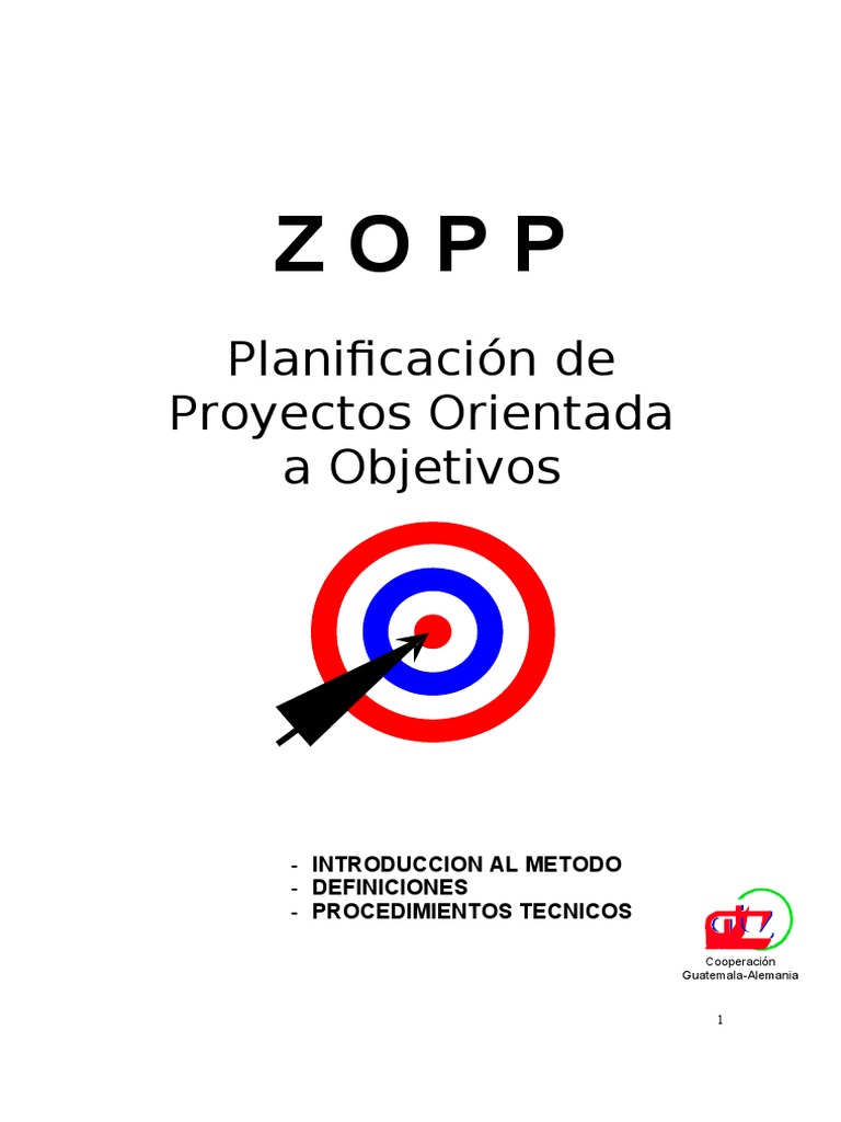 Metodologia ZOPP GTZ | PDF | Grupo de trabajo | Planificación