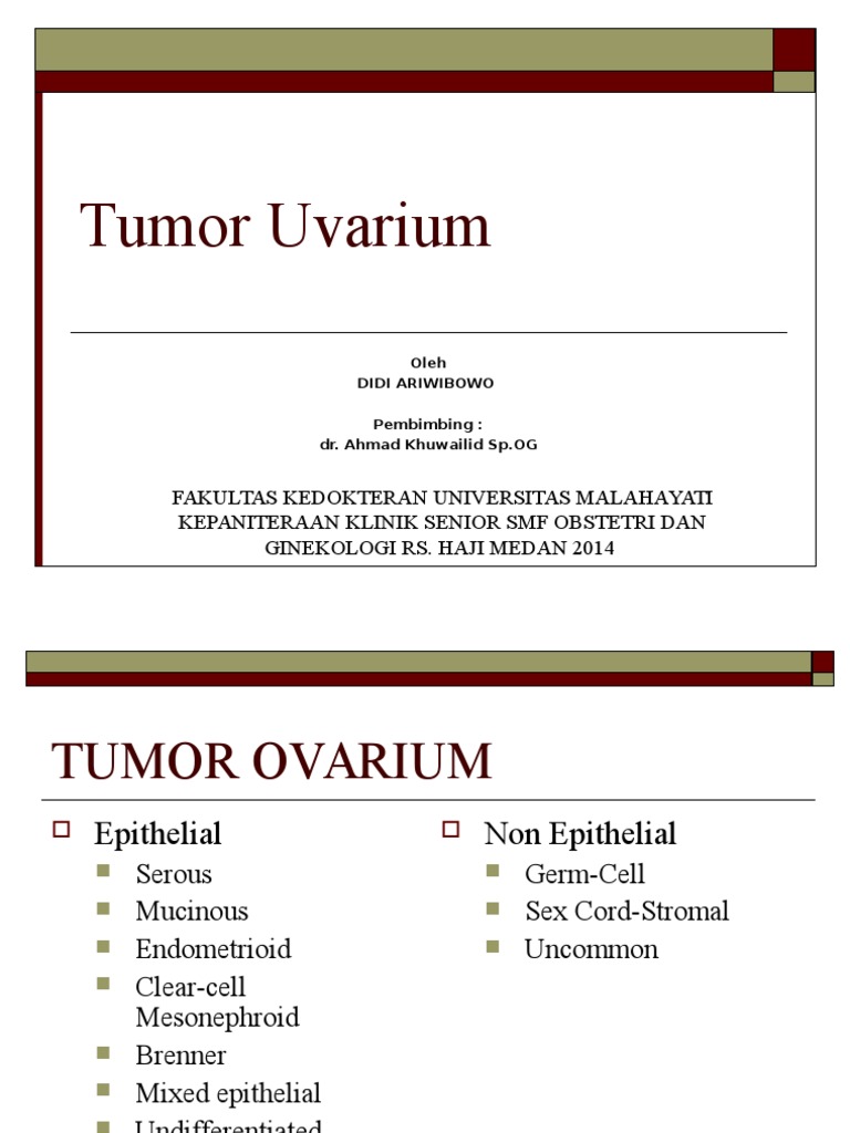 Ca Ovarium Ginekologi | PDF