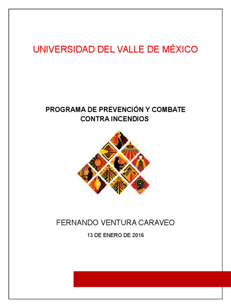 Programa de Prevencion y Combate Contra Incendios | PDF | Dióxido de ...