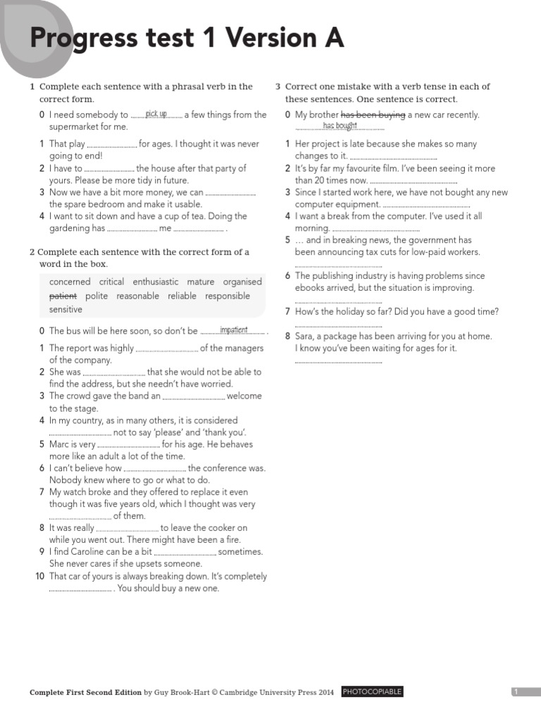 Complete First Progress Test | PDF | Mars | Planetary Science