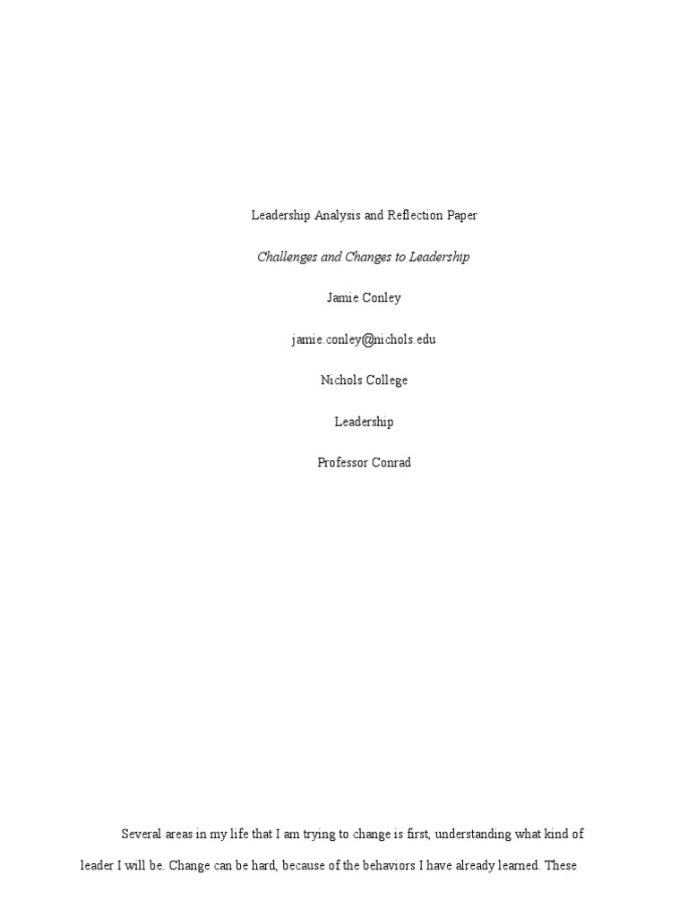Leadership Analysis Paper | PDF | Leadership | Social Psychology