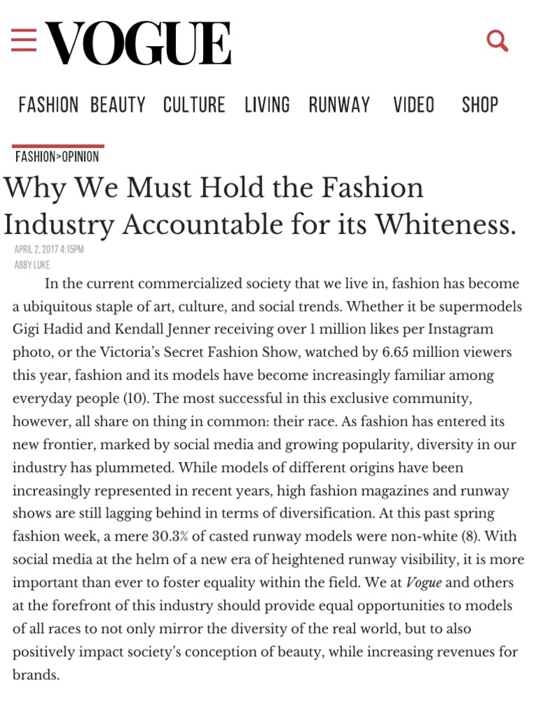 Vogue | PDF | Vogue (Magazine) | Fashion