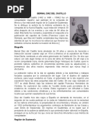 Bernal Diaz Del Castillo | PDF | Hernán Cortés | México colonial