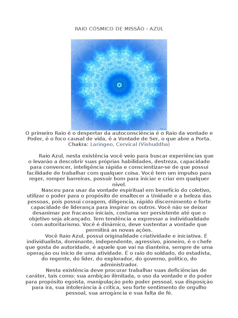 Raio Azul: Liderança e Autoconsciência | PDF | Relâmpago | Deus