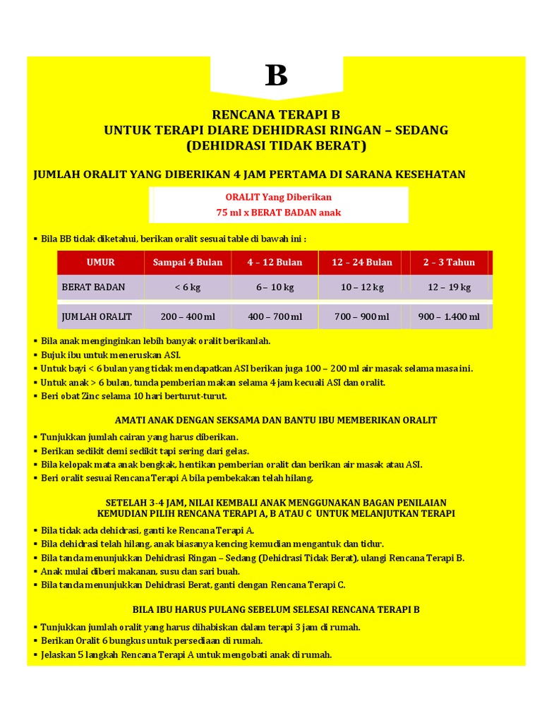 Rencana Terapi B | PDF
