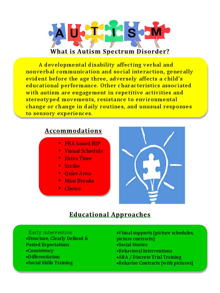Autism Spectrum Disorder Fact Sheet-1 | PDF | Autism | Learning