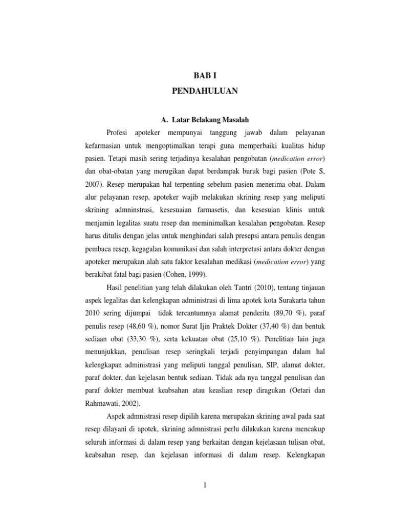 Skrining Resep | PDF