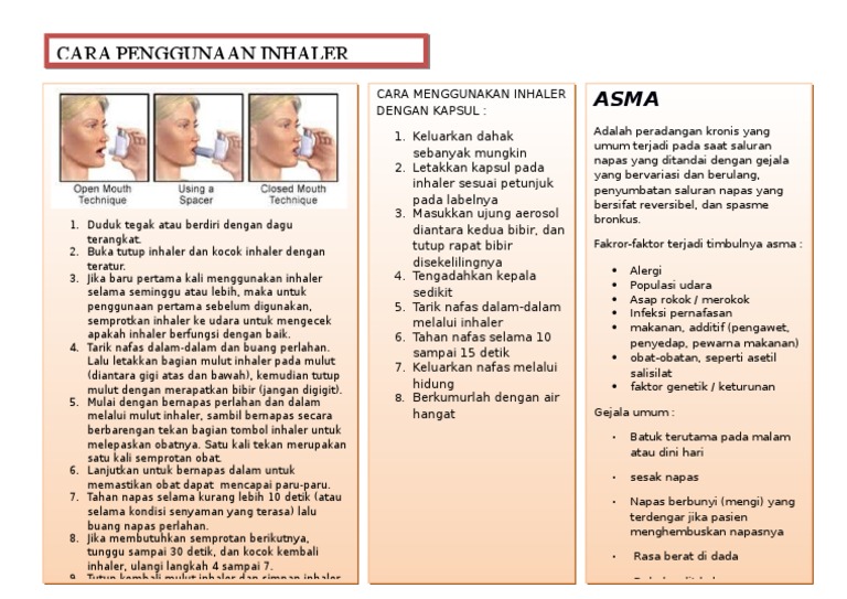Brosur Inhaler | PDF