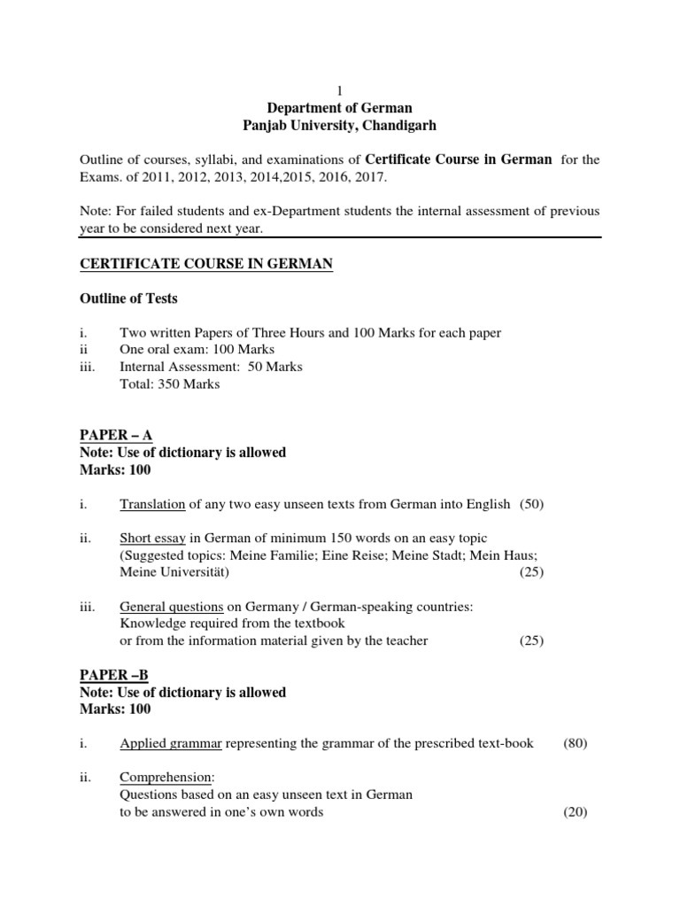 German | PDF | Test (Assessment) | Reading Comprehension