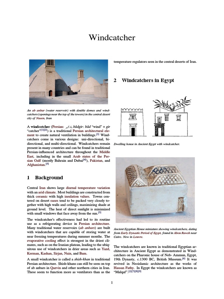 Windcatcher | PDF | Cold | Electromechanical Engineering
