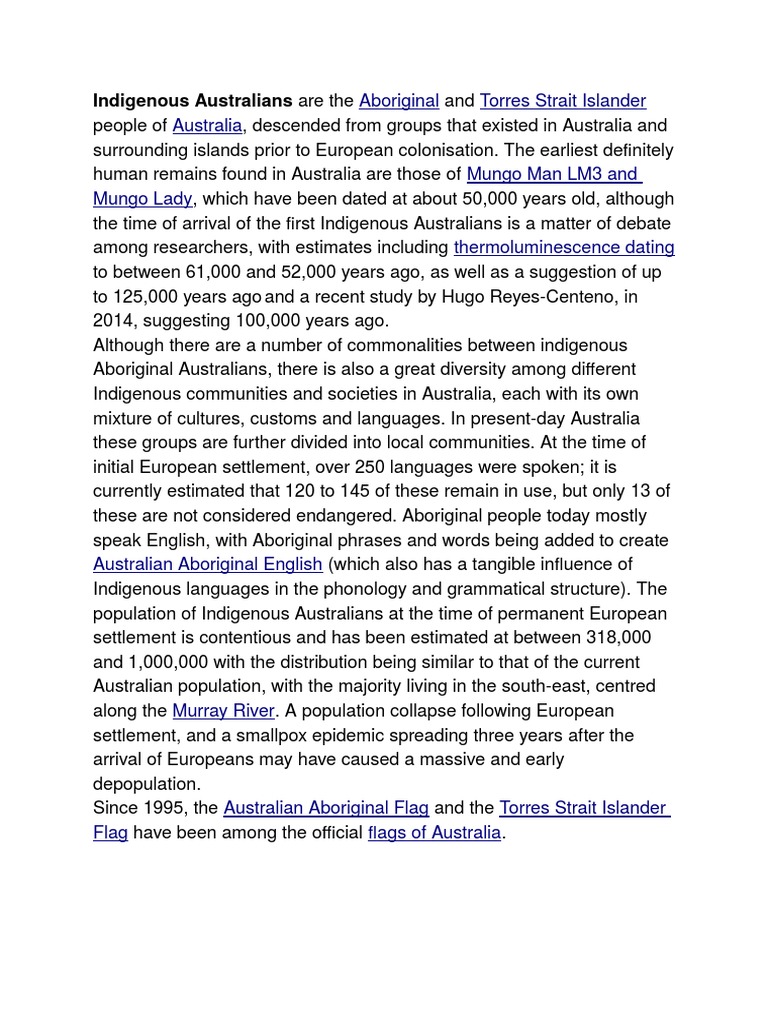 Indigenous Australians | PDF | Social Science | History