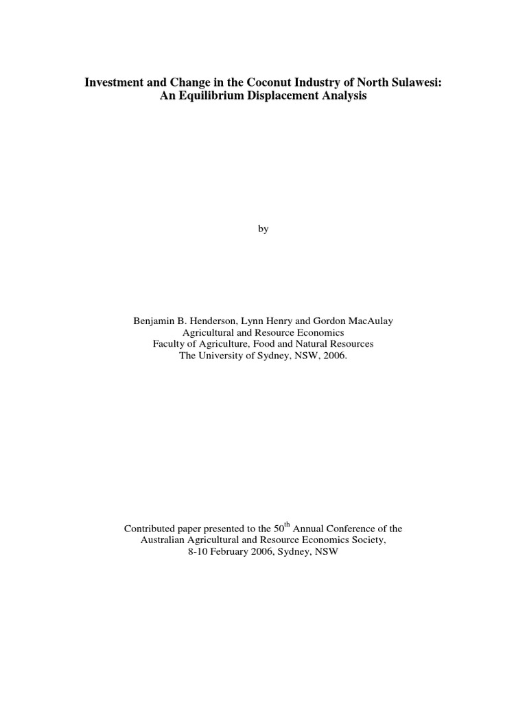 2006 Henderson | PDF | Supply (Economics) | Economic Equilibrium