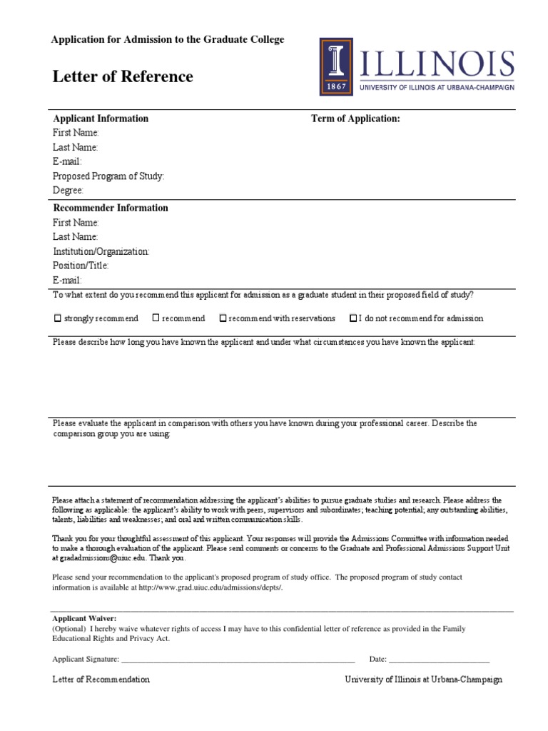 Letter of Reference | PDF