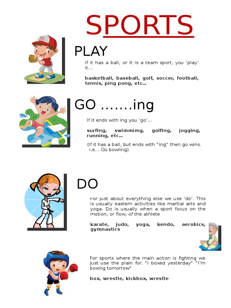 Sports: Basketball, Baseball, Golf, Soccer, Football, Tennis, Ping Pong ...