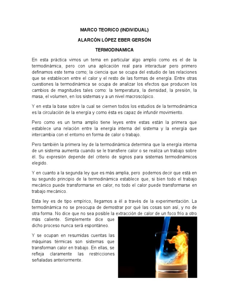 Termodinámica: Principios y Aplicaciones | PDF