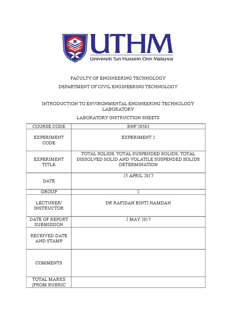 Tts | PDF | Filtration | Water