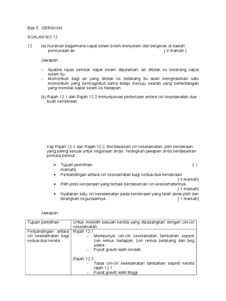 Tips Menjawab Soalan 11 Dan 12 | PDF