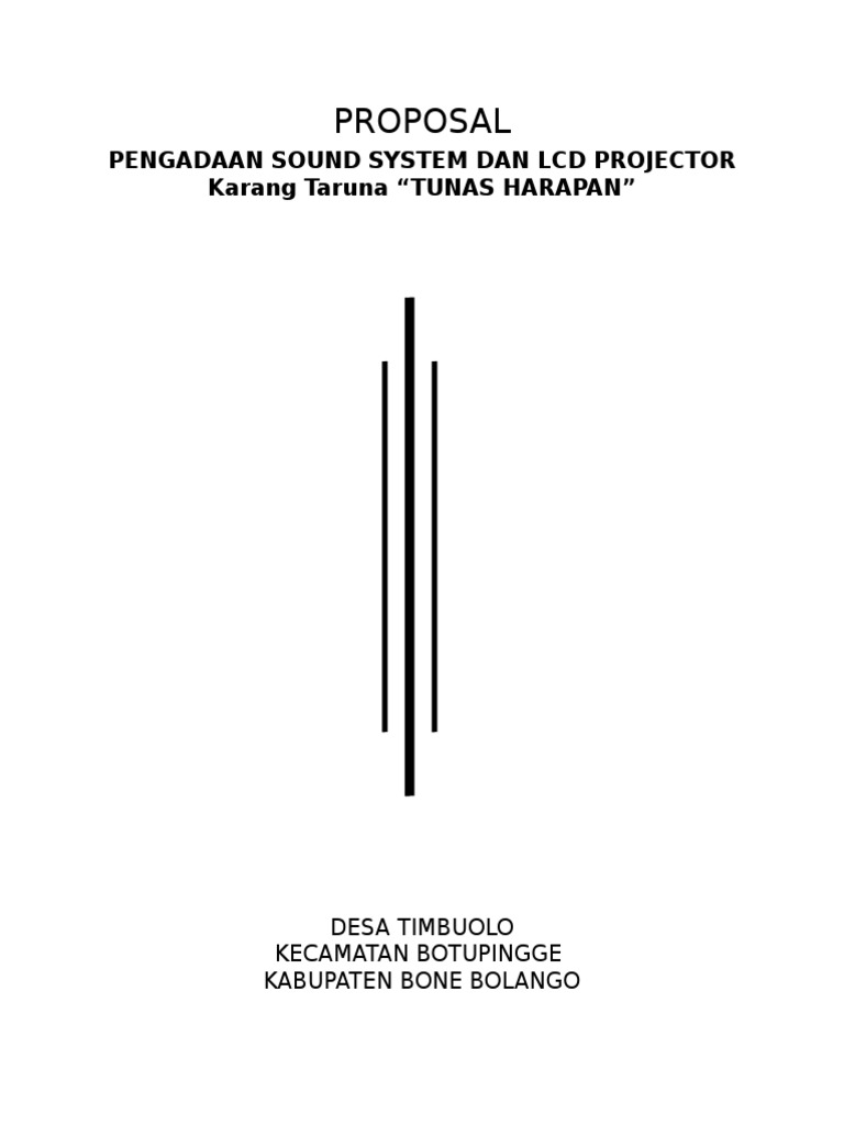 PROPOSAL Pengadaan Sound System | PDF