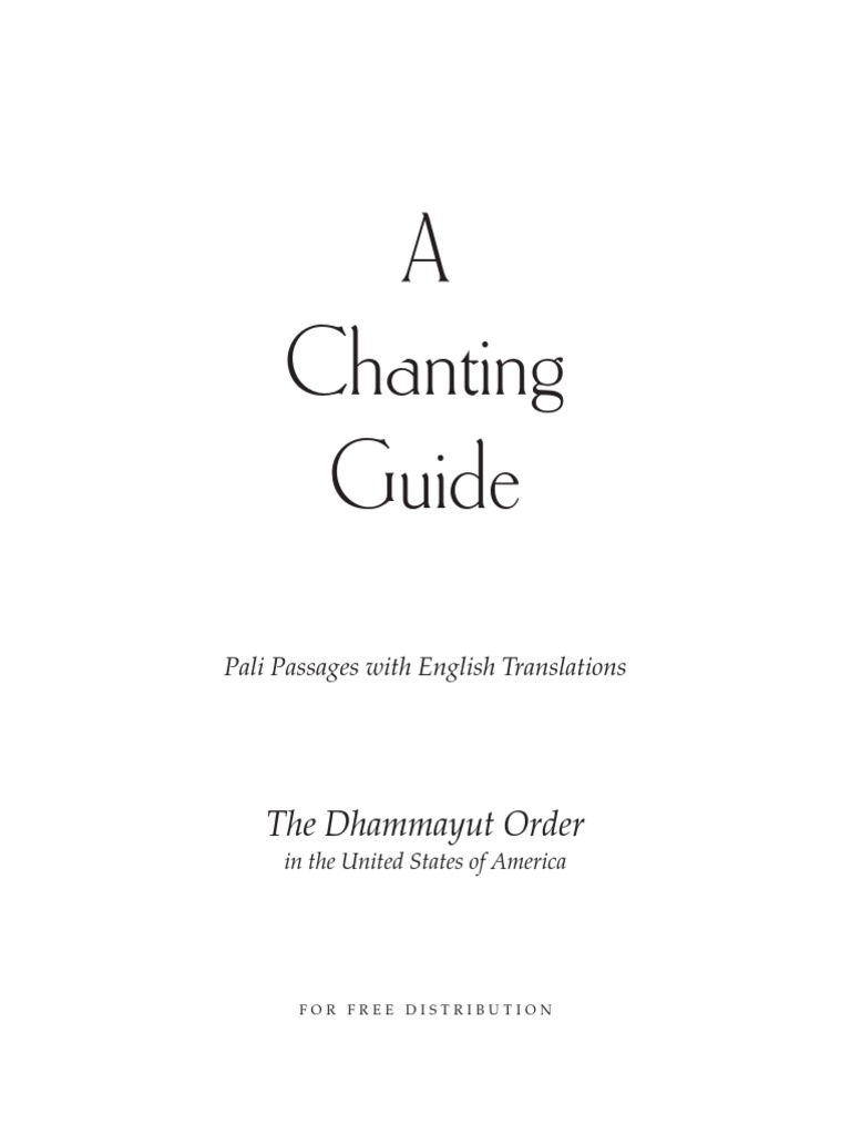 Pali Chanting | PDF | Consonant | Syllable