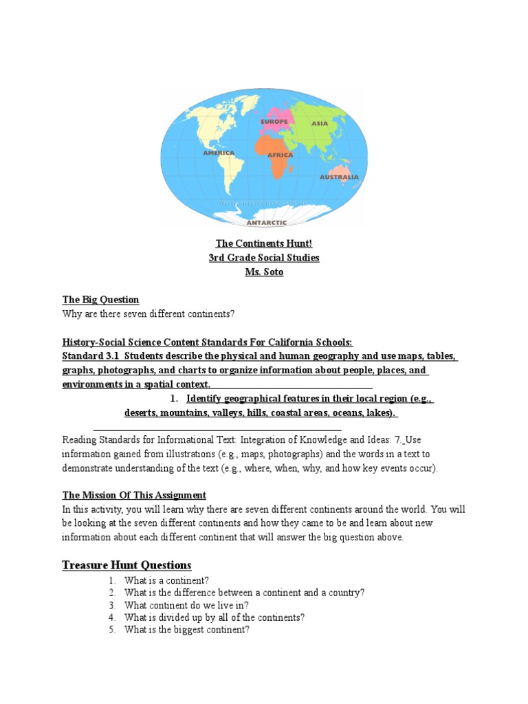 Exploring the Seven Continents for Kids | PDF | Travel