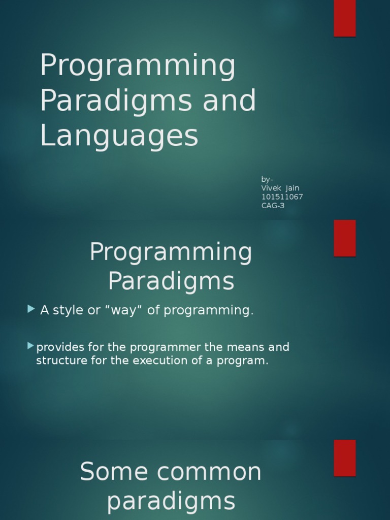 Programming Paradigms and Languages | PDF