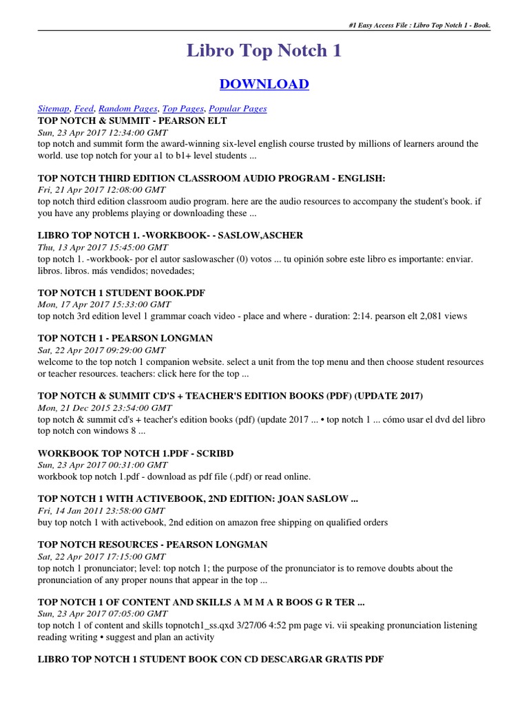 Libro Top Notch 1 | Computing | Computers