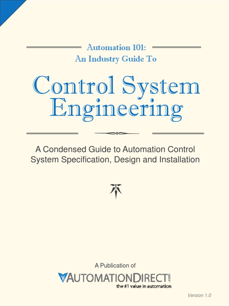 Automation Control System Specification Design and Installation Guide ...